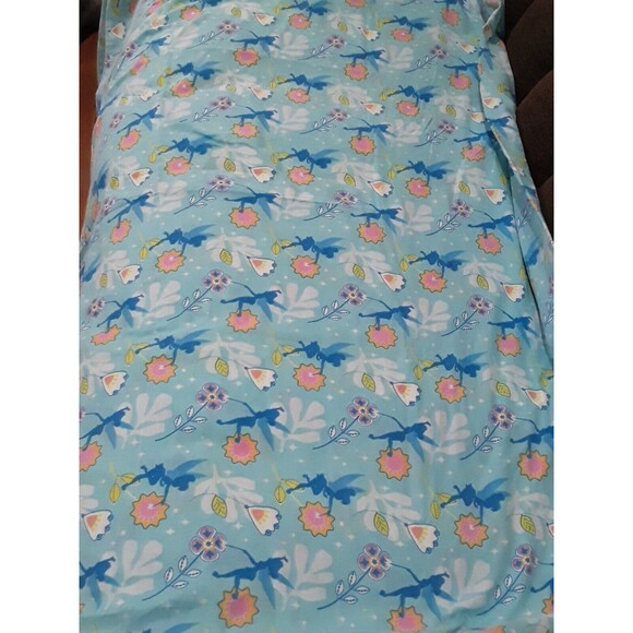 Disney | Bedding | Disney Tinkerbell Flat Sheet Blue Floral Twin | Poshmark